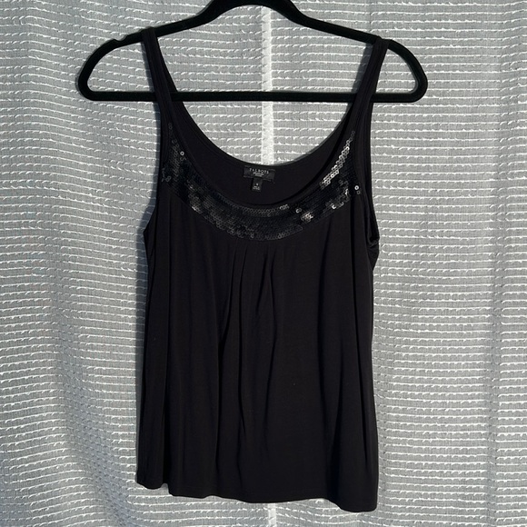Talbots | Tops | Black Tank W Black Sequin | Poshmark